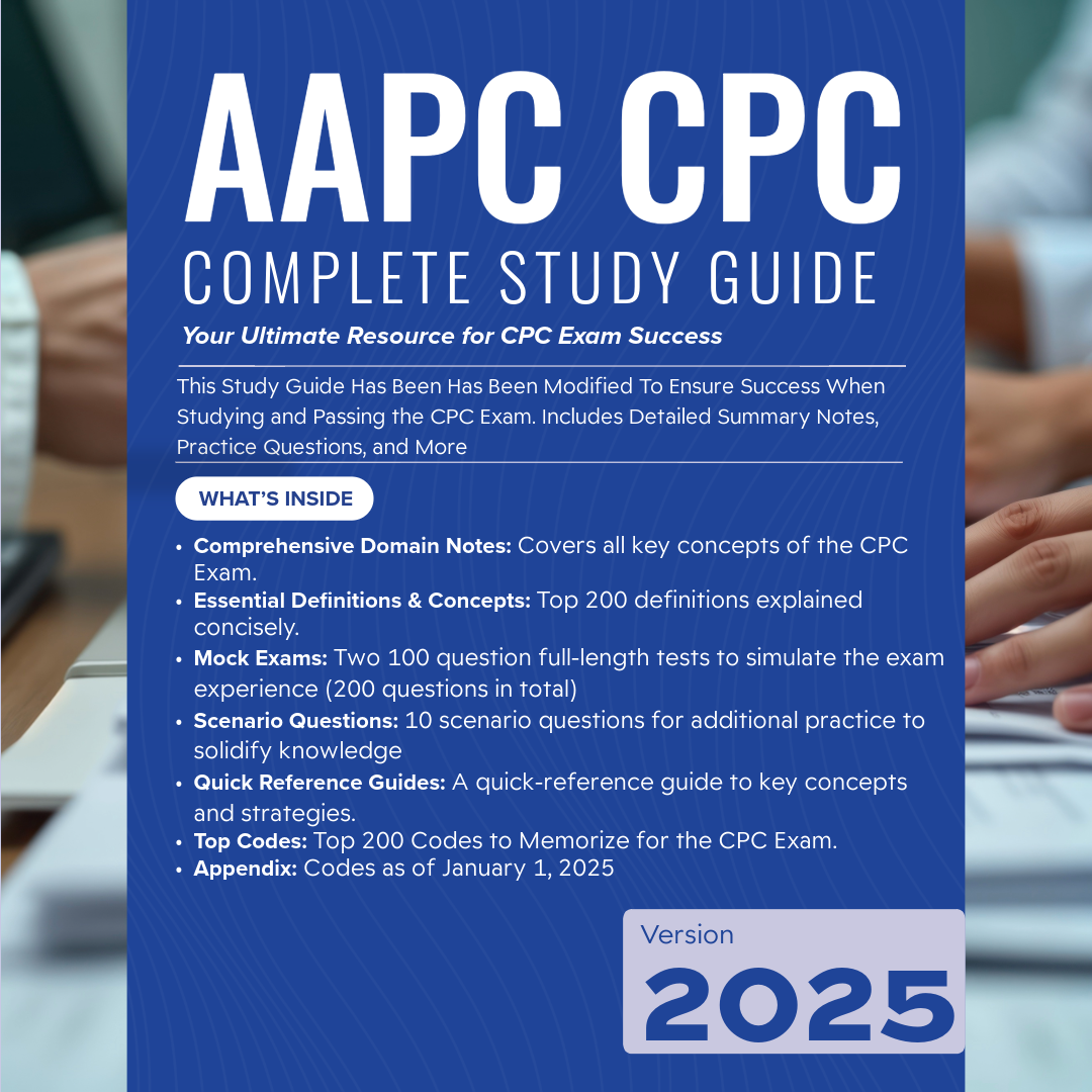 AAPC CPC 2025 eBook Study Guide | Includes Detailed Notes, Mock Exams ...