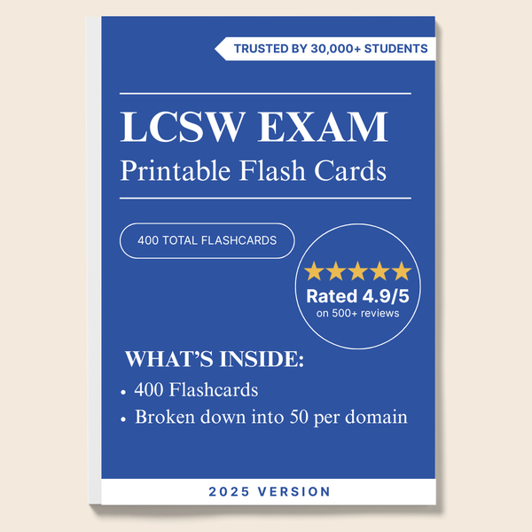LCSW Flashcards 2026 | Clinical Social Work Exam Study Cards – The ...
