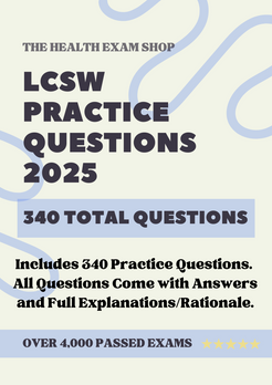 LCSW Exam Questions: 340 Essential Questions for 2024 – The Health Exams