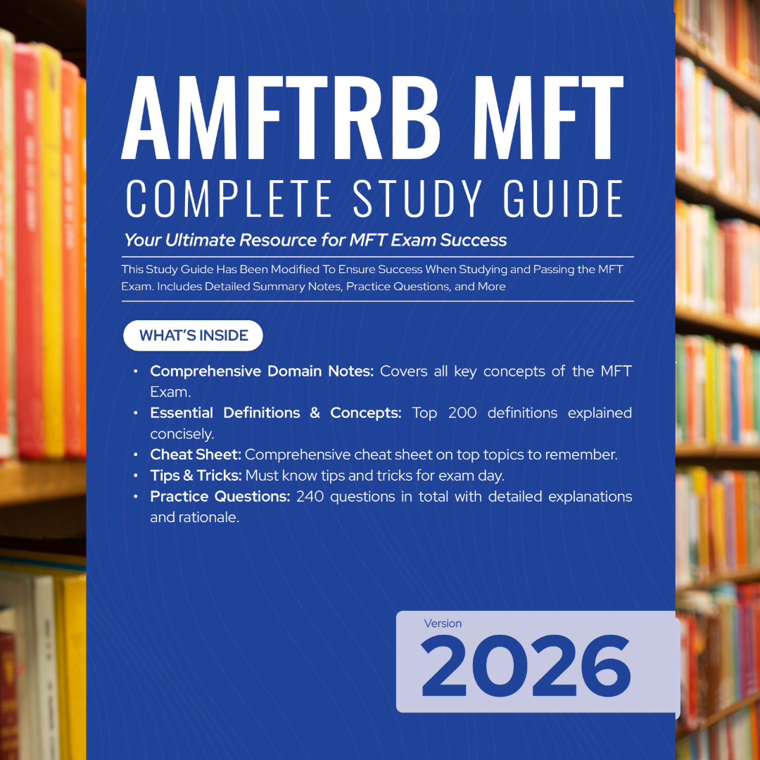 MFT 2026 Study Pack - Study Guide & Practice Test Questions – The ...