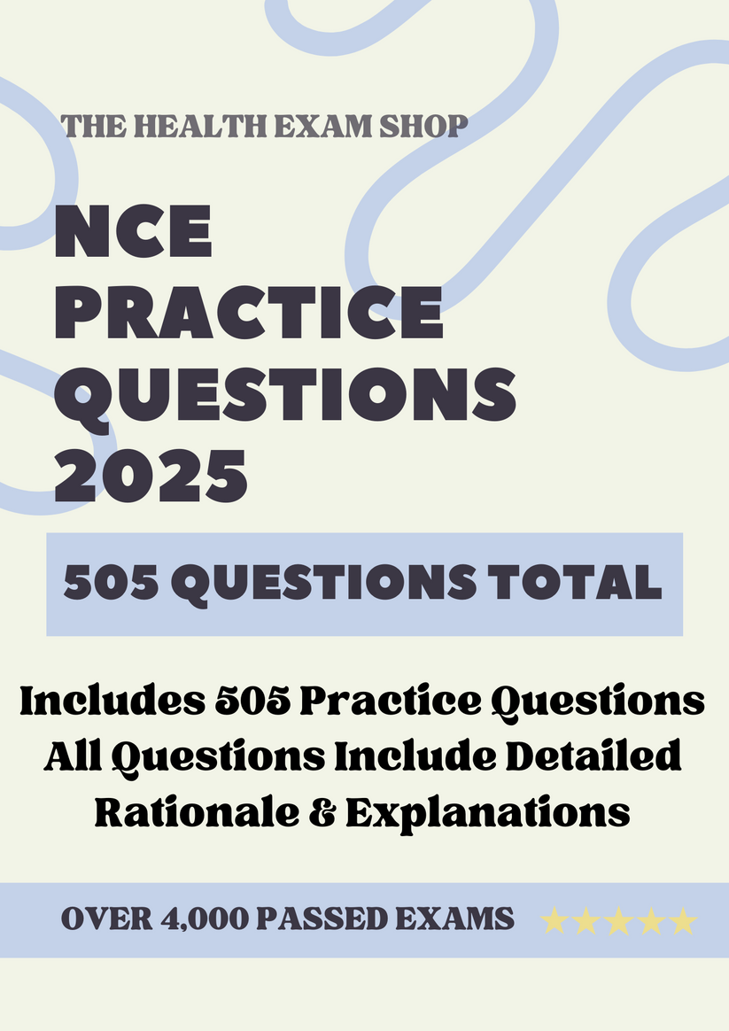 "Ultimate NCE Exam Prep Bundle with 905 Questions & Study Guide" – The ...