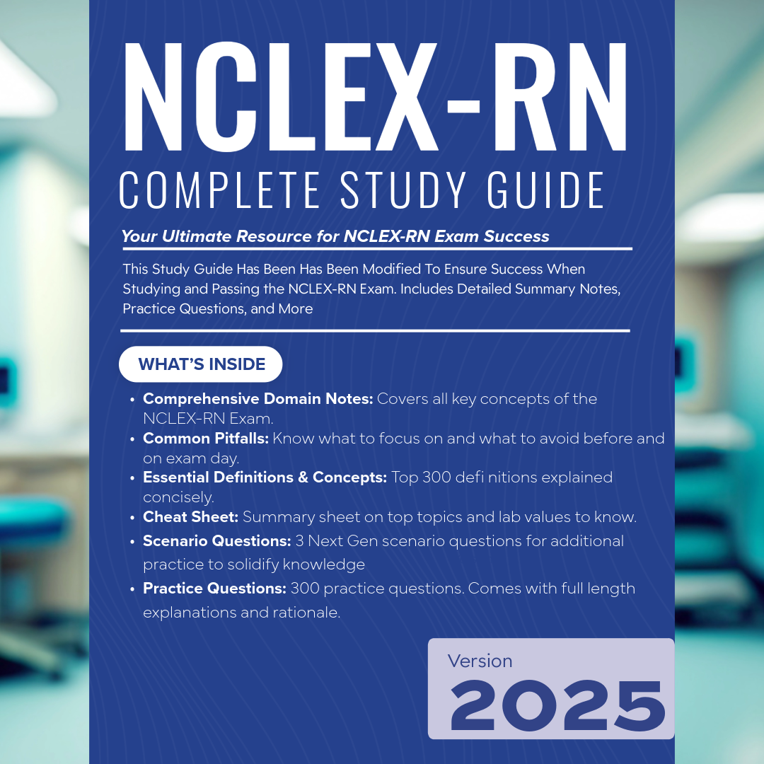 NCLEX-RN Complete Study Guide 2025 – Textbook Edition – The Health Exams